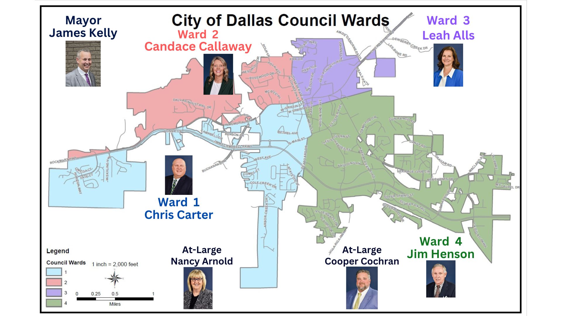 Ward Map | Dallas, GA