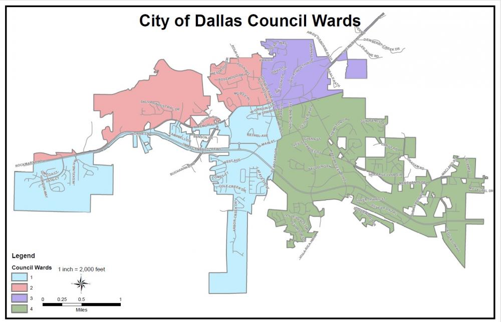 Ward Map | Dallas, GA